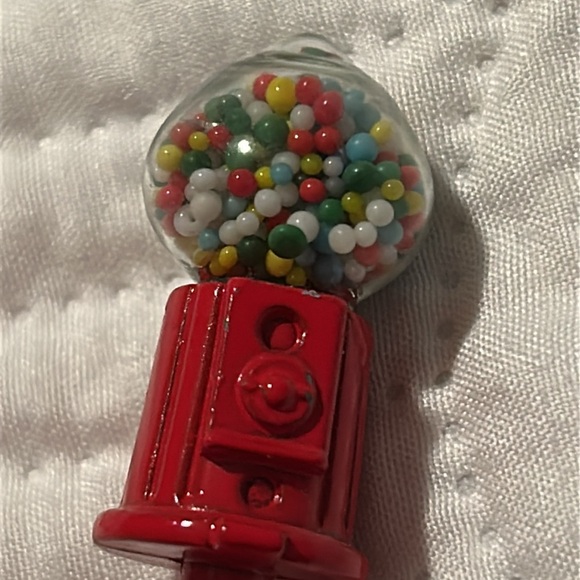 Vintage | Toys | Red Metal Vintage Miniature Gumball Machine Toy | Poshmark